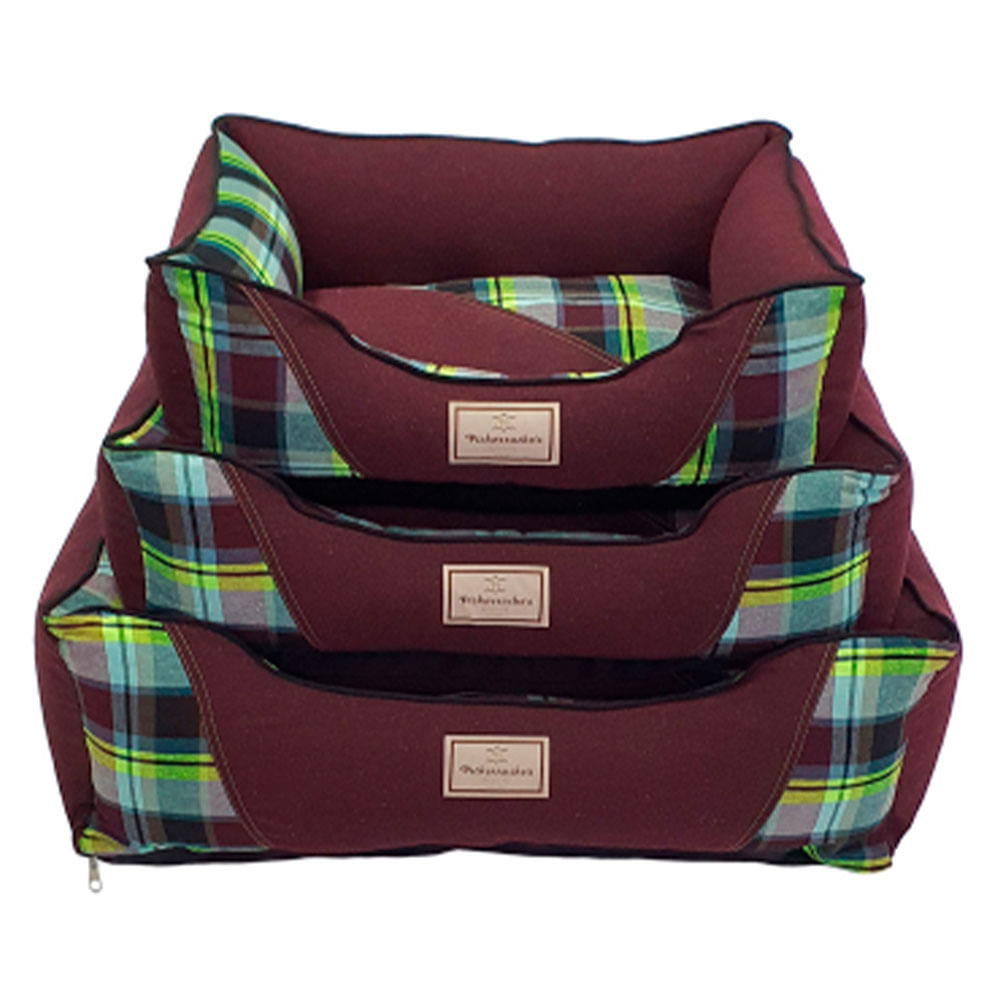 Cama Reciclato Scot para Cães - Vinho 01 - petbox