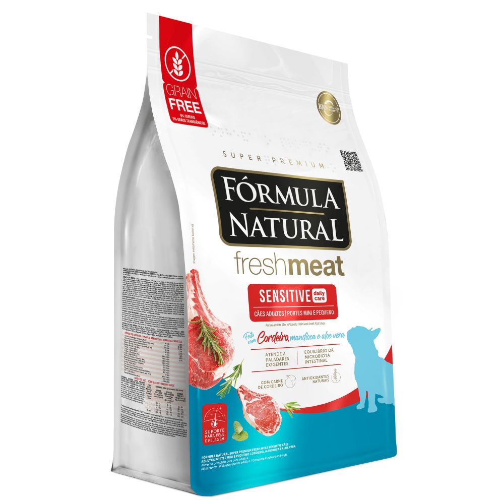 Ração Fórmula Natural Fresh Meat Sensitive para Cães Adultos Portes ...